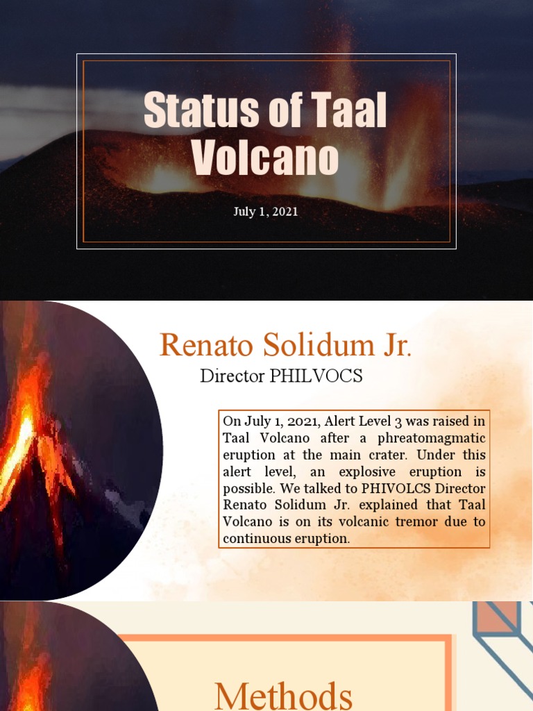 Status of Taal Volcano: July 1, 2021 | PDF | Volcano | Types Of ...