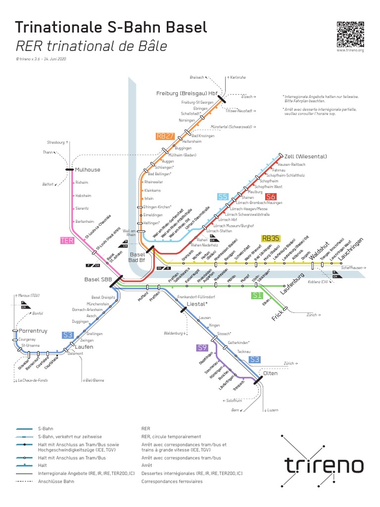Linienplan Trireno 2020 A4h | PDF