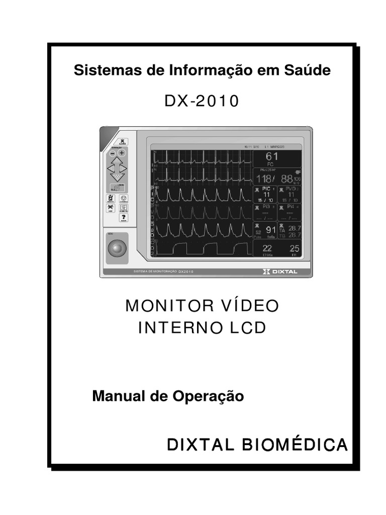 Monitor Multiparamétrico DX 2010 - Dixtal | PDF | Artéria | Eletricidade