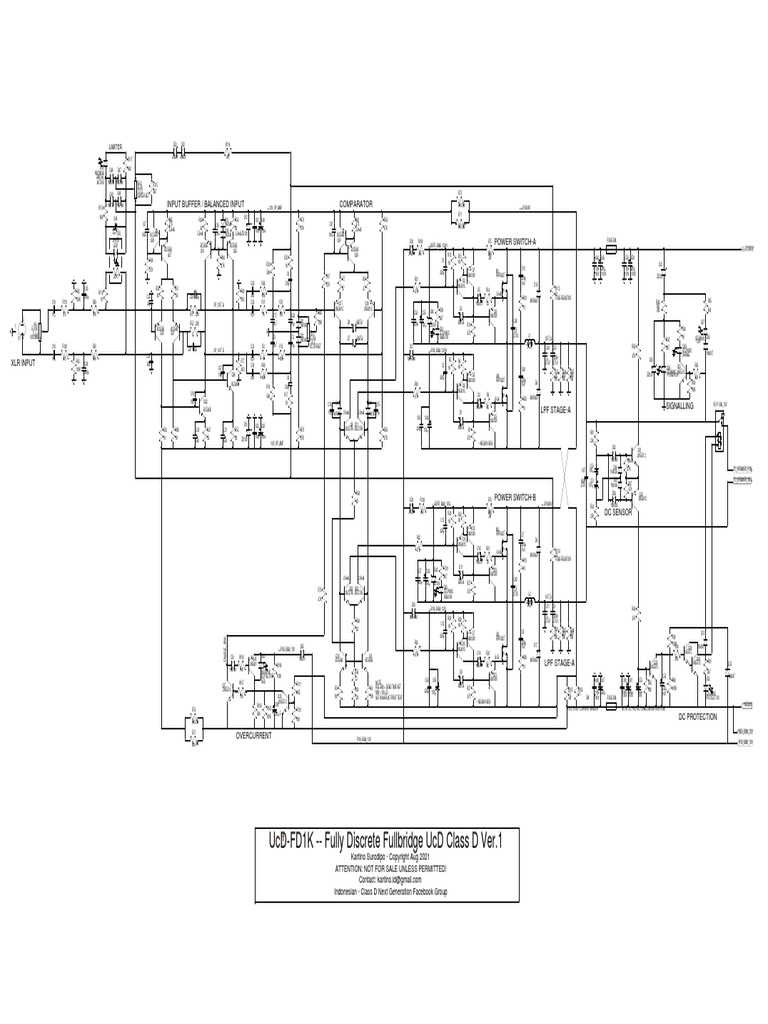 UcD FD1KFB Fullbridge Full Discrete UcD Amplifir Ver.1 | PDF