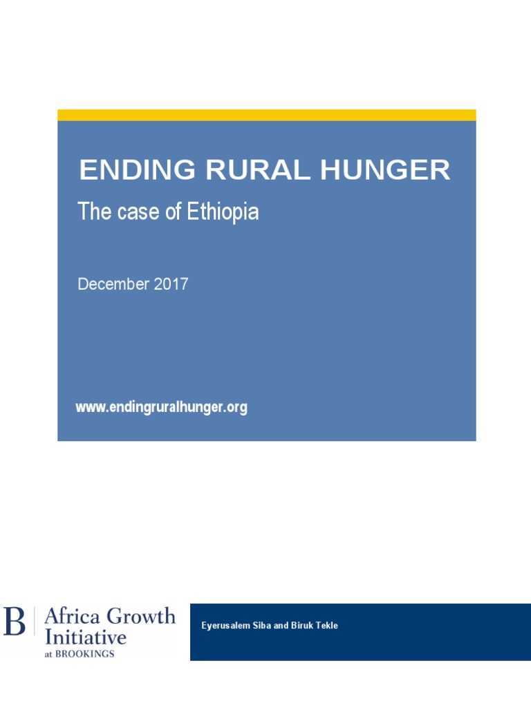 Ending Rural Hunger | PDF | Malnutrition | Human Nutrition
