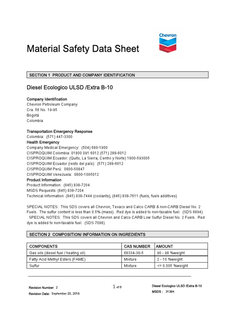 Diesel - B10 Eng | PDF | Combustion | Fires