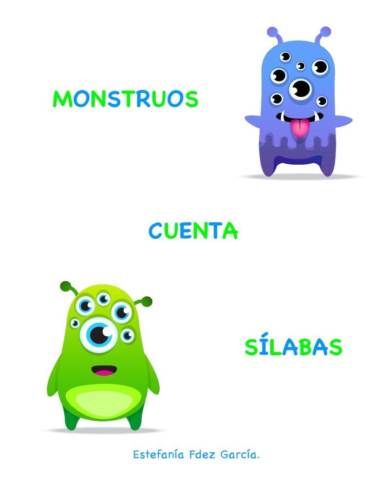 Monstruos Cuenta Sílabas | PDF