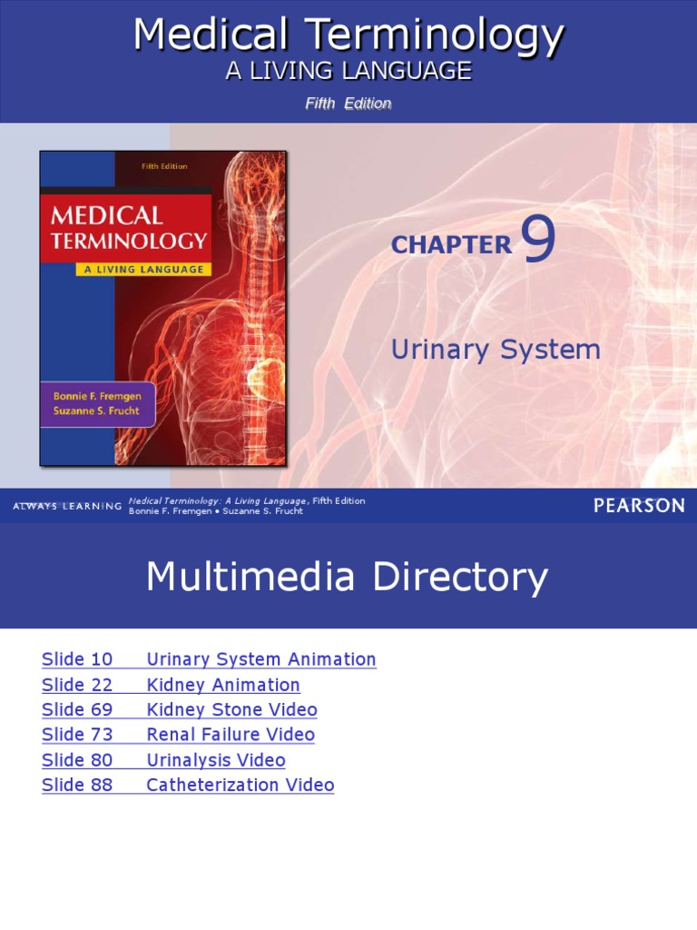 Medical Terminology CH 9 | PDF | Kidney | Urinary System