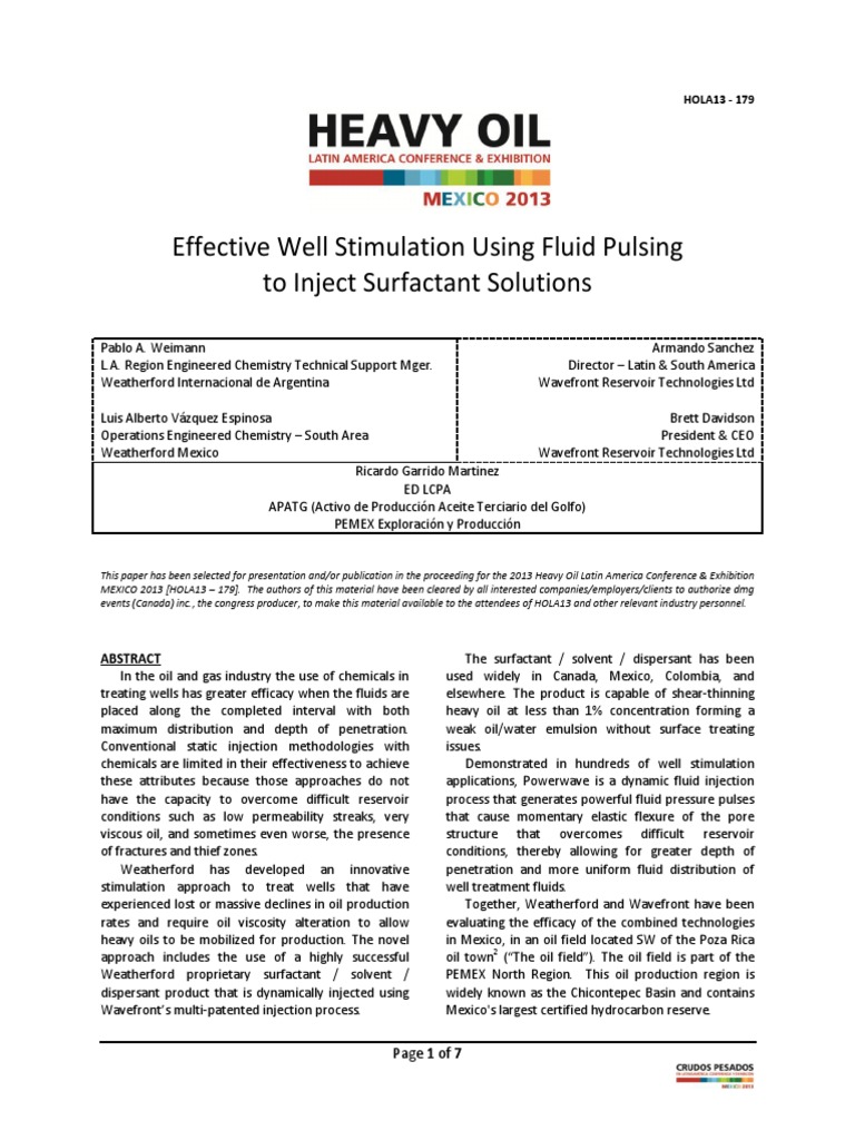 Effective Well Stimulation Using Fluid Pulsing To Inject Surfactant ...