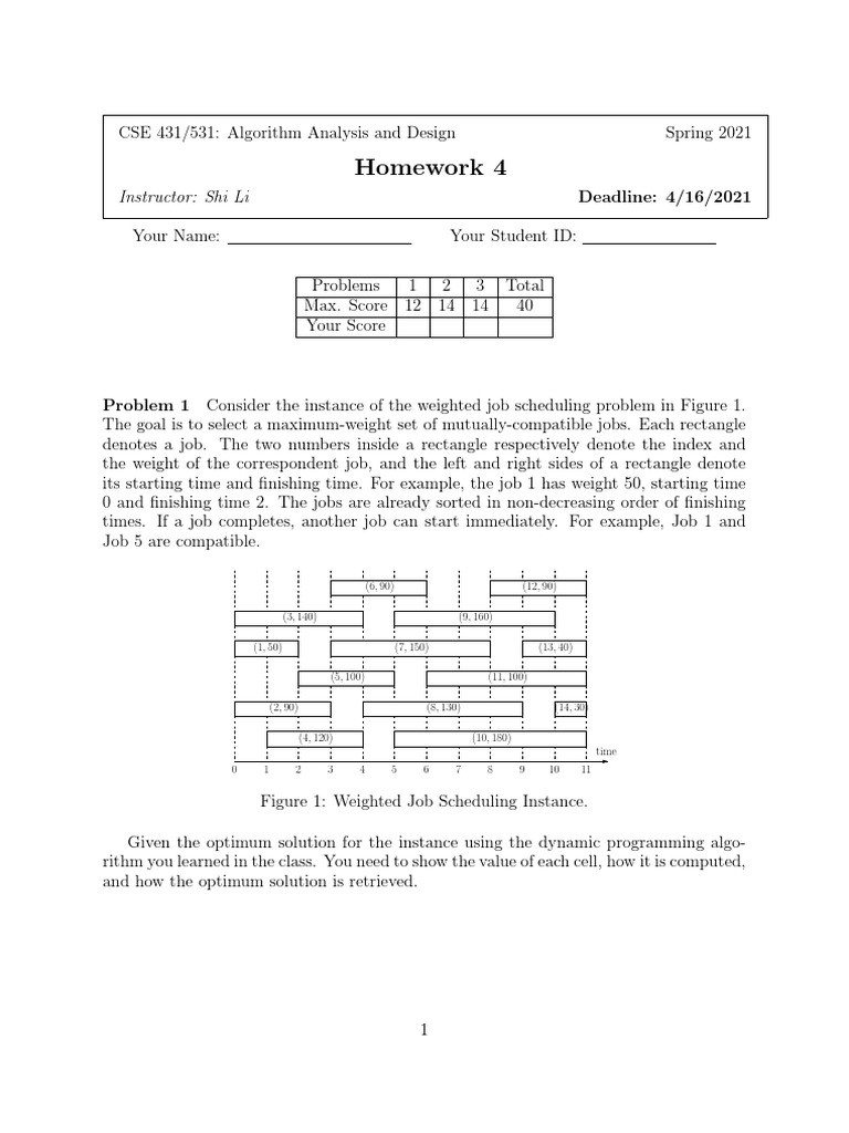 HW4 Sol | PDF | Dynamic Programming | Recursion