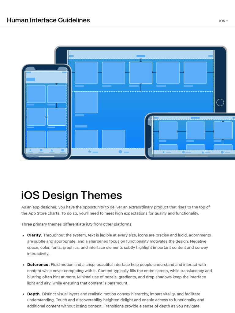 Themes - Overview - iOS Human Interface Guidelines | PDF | Ios | Mobile App