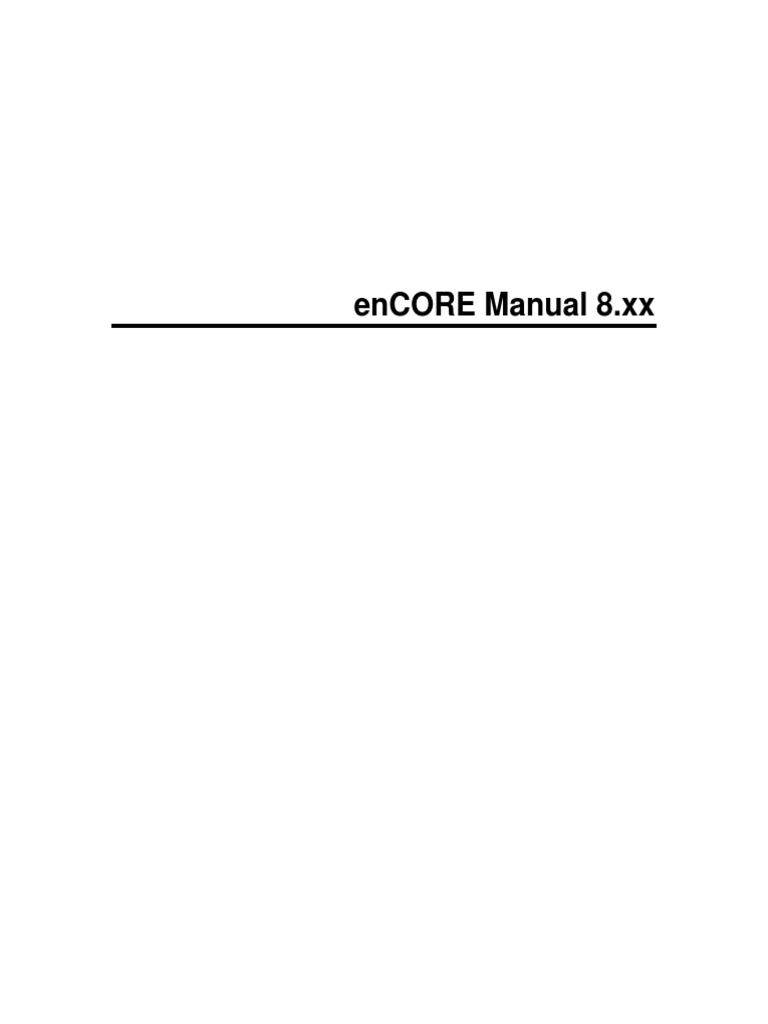 Encore Manual 8.Xx | PDF | License | Computer File
