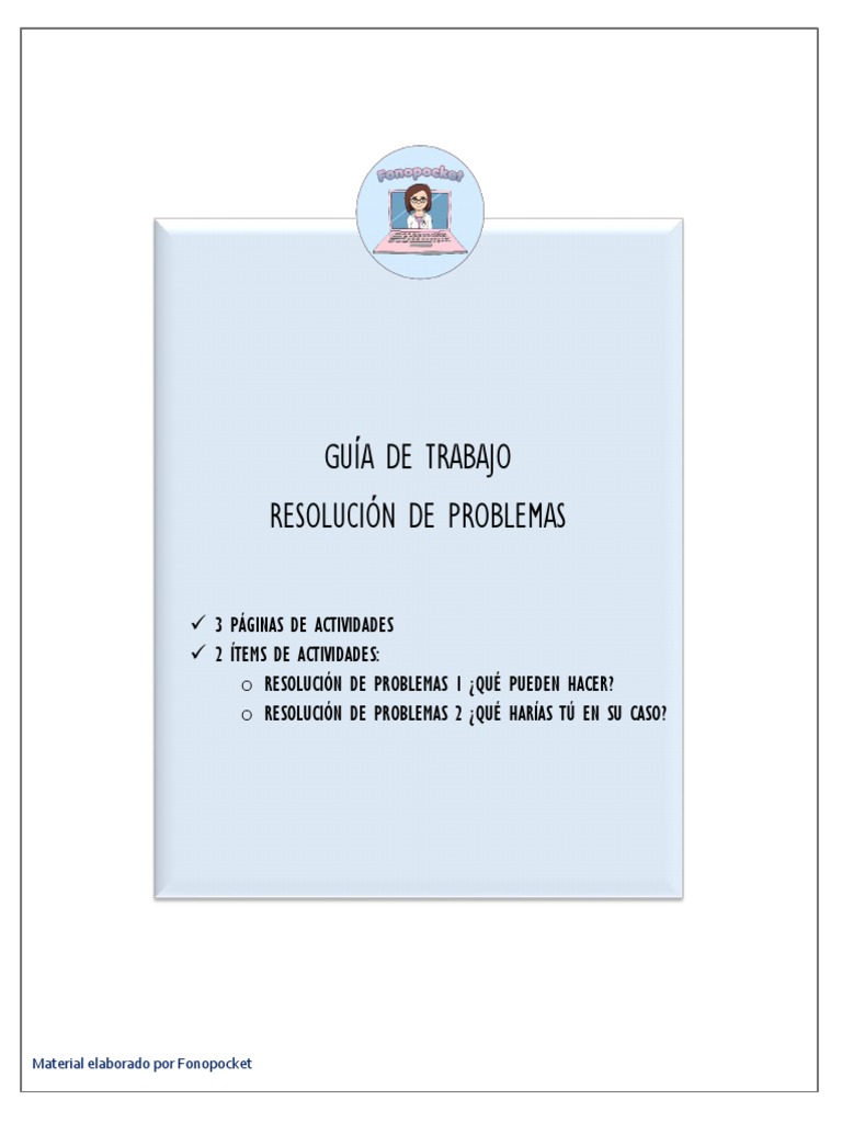 Guía de Resolución de Problemas Infantil | PDF | Relaciones personales ...