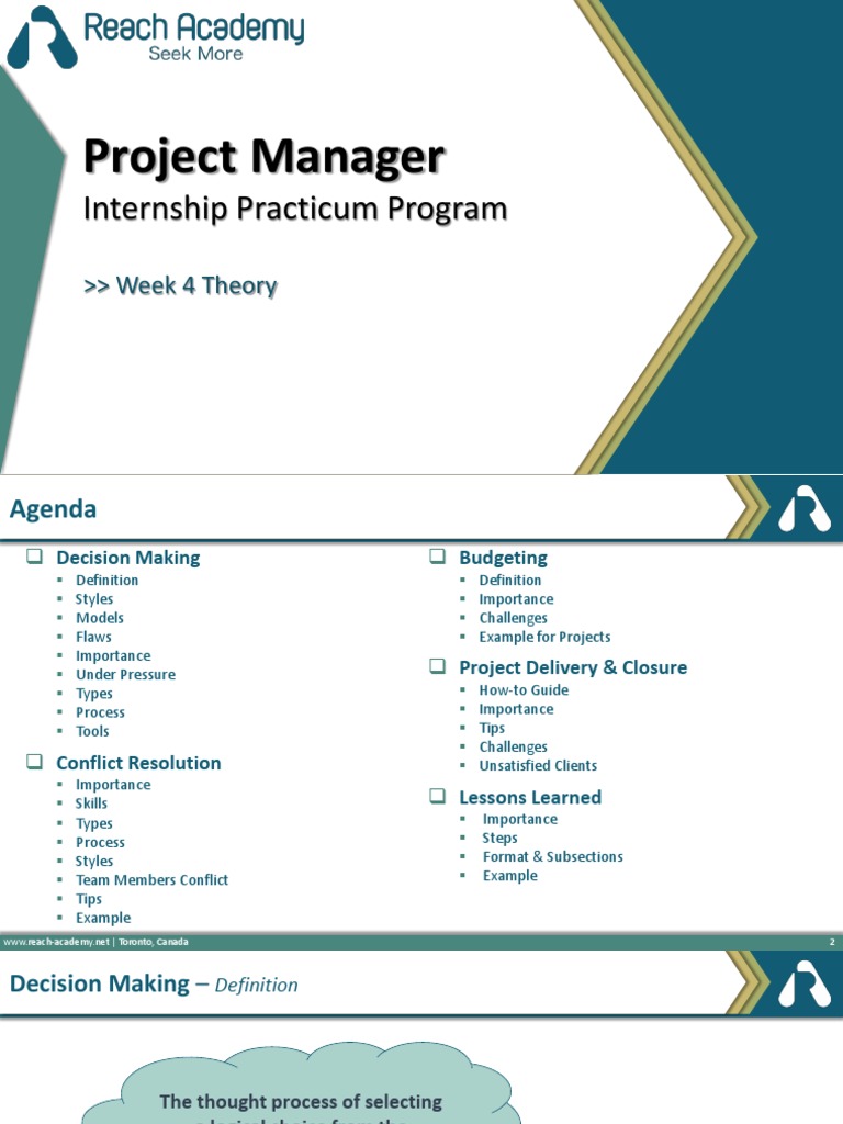 PMITP W4 Theory | PDF | Decision Making | Conflict Resolution