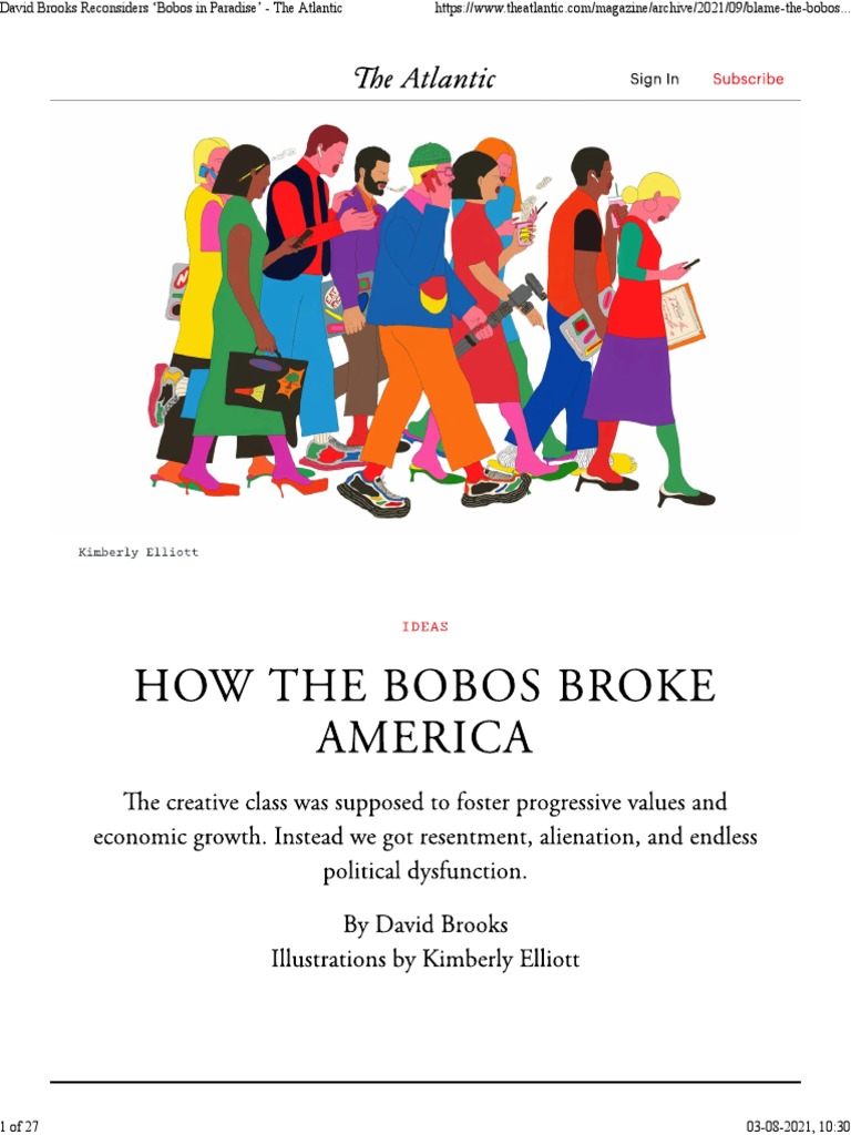How The Bobos Broke America - David Brooks - Atlantic | PDF