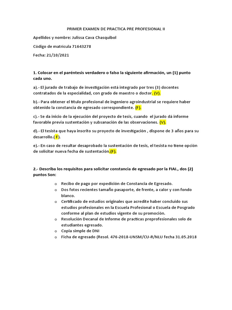 Examen de Practica II | PDF