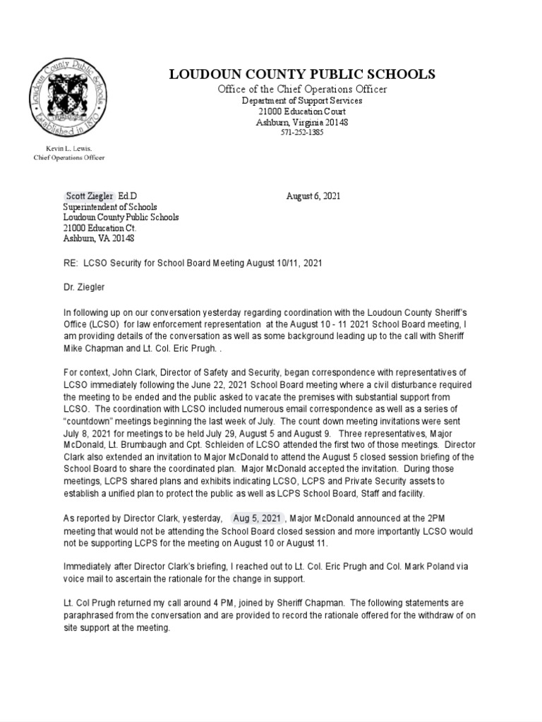 Loudoun Letter | PDF