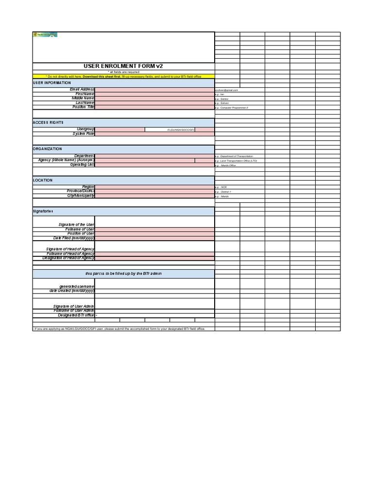 OFBS Enrolment Formv2 | PDF | Computer Security | Security