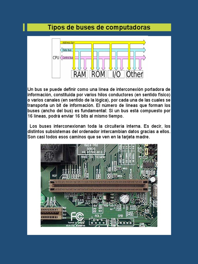 Tipos de Buses en Computadoras | PDF | Hardware de la computadora ...