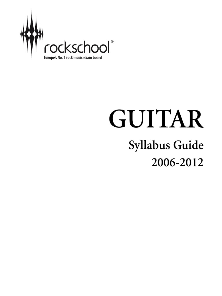 Rock School Guitar Syllabus | Download Free PDF | Mode (Music) | Scale ...