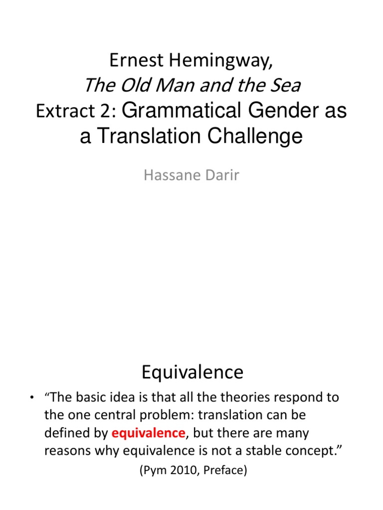 5.2 Grammatical Gender As A Translation Challenge | PDF | Grammatical ...
