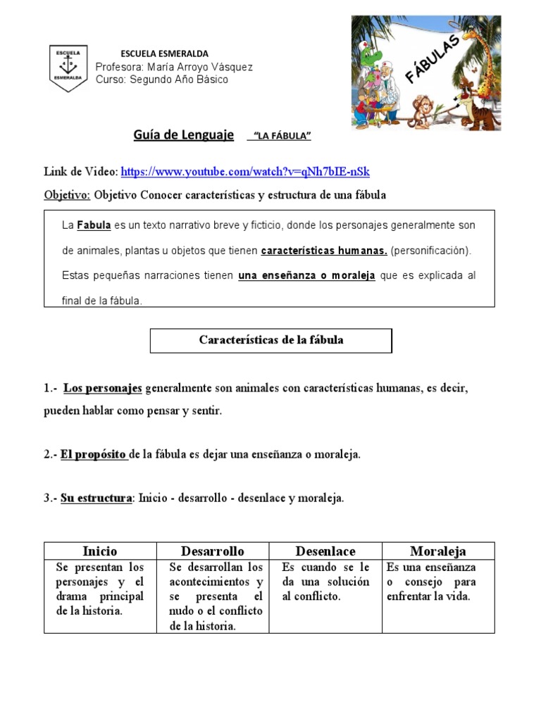 Estructura de la fábula: La liebre y la tortuga | PDF | Fábula