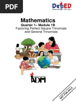 Math Reviewer Grade 8 1st Quarter | PDF | Fraction (Mathematics) | Factorization