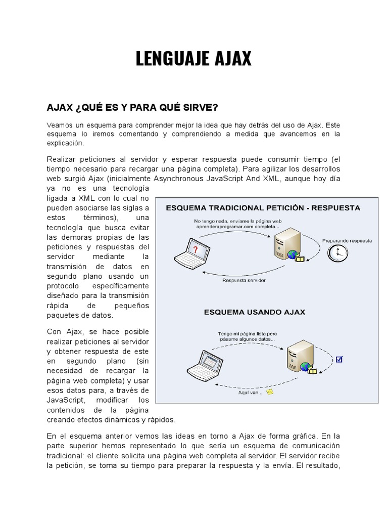 Lenguaje Ajax Descargar Gratis Pdf Ajax Programación Red Mundial 