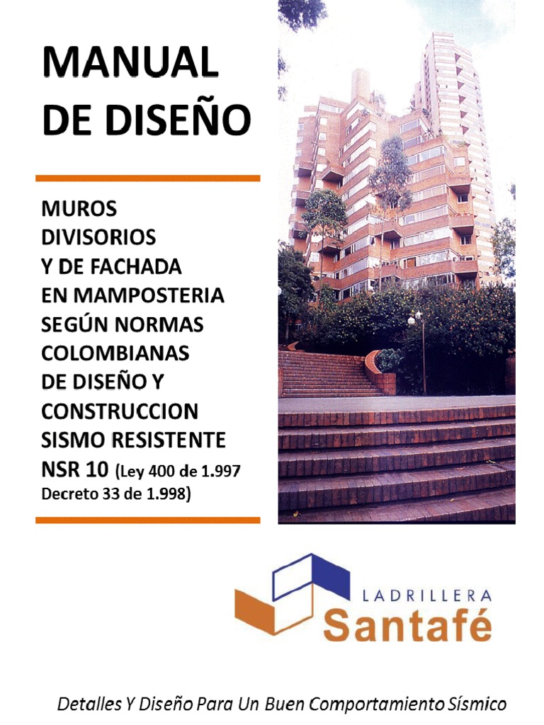 Diseño de Elementos No Estructurales NSR-10 | PDF | Ecuaciones | Temblores