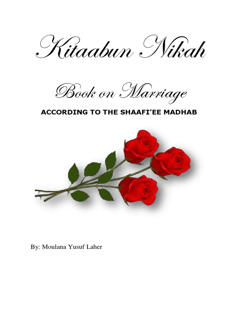 Kitabun Nikah Shafi Yusuf Laher | PDF | Marriage | Sharia