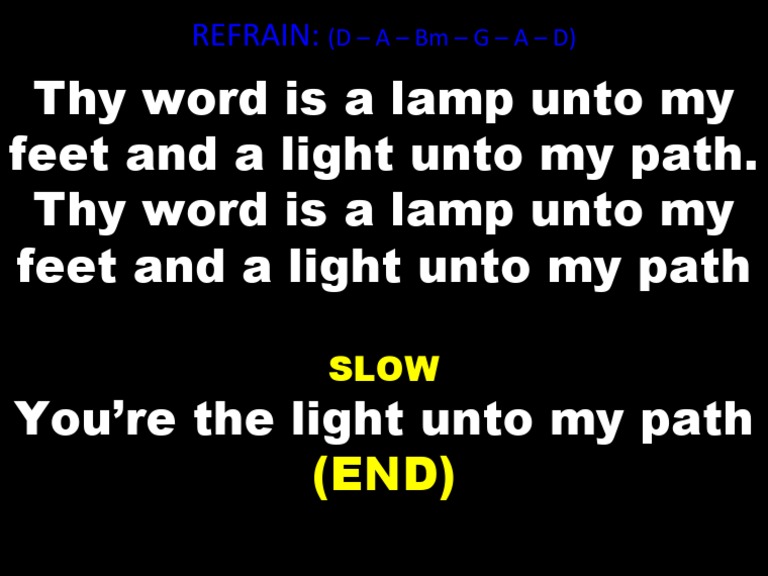 Thy Word Is a Lamp Lyrics and Chords | PDF