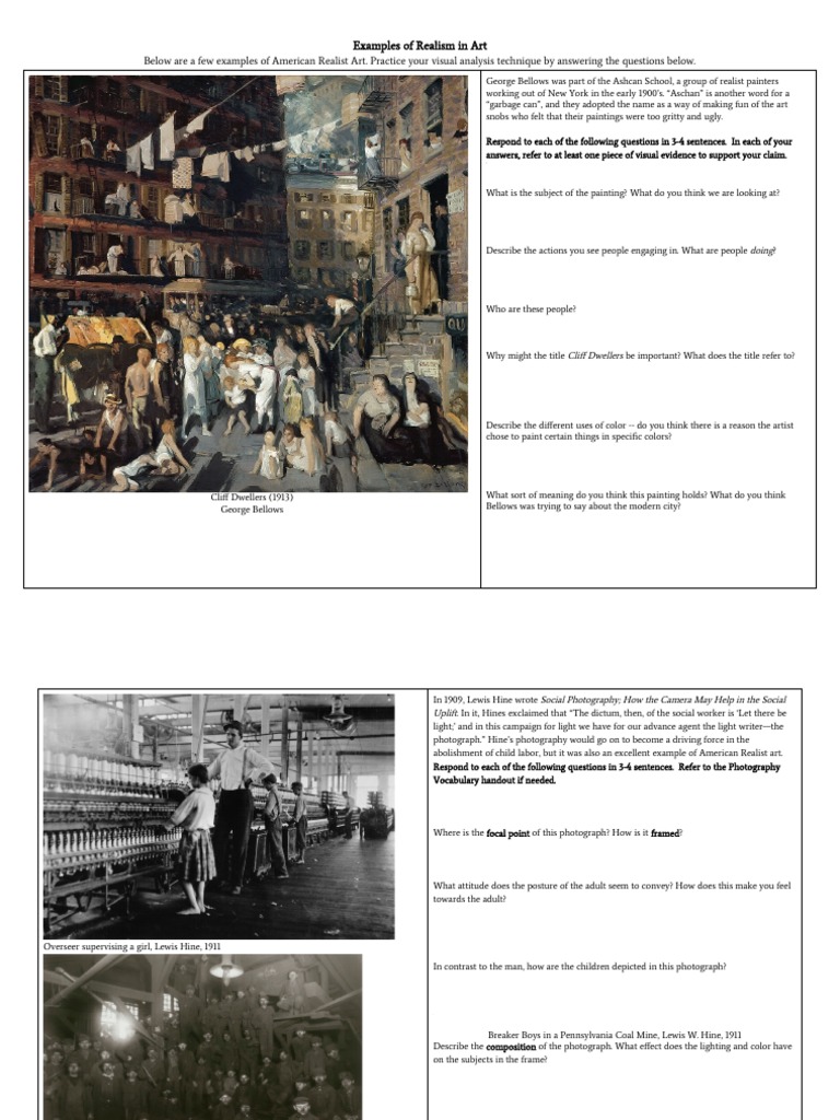 Examples of Realism in Art | PDF | Realism (Arts) | The Arts