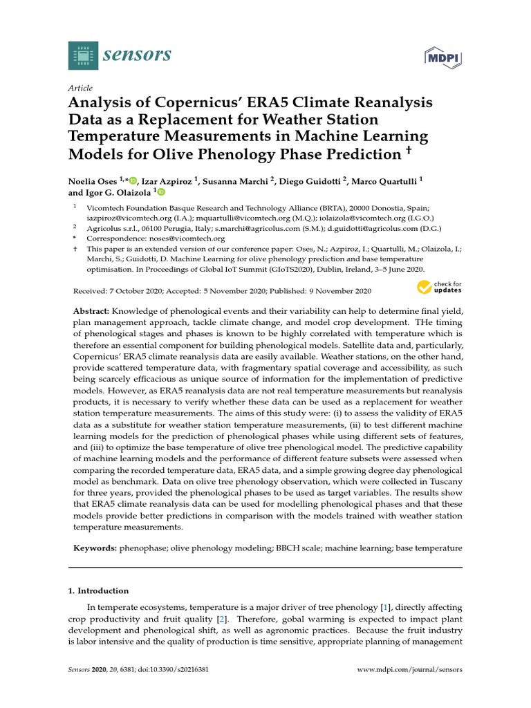 Machine Learning Models for Predicting Olive Tree Phenological Phases Using ERA5 Climate ...