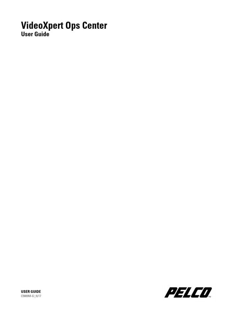 VideoXpert Professional Ops Center User Guide | PDF | Streaming Media ...