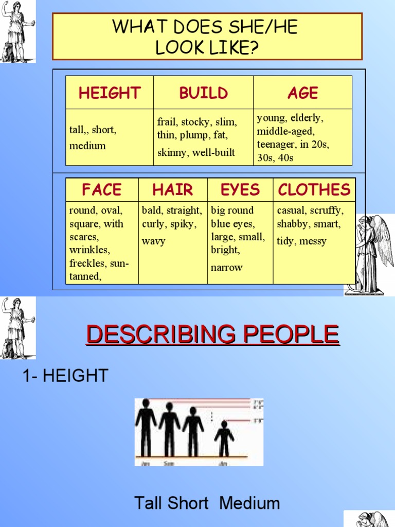 What Does She/He Look Like?: Height Build AGE | PDF