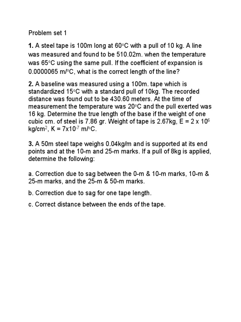 Set 1 Problem Surveying | PDF