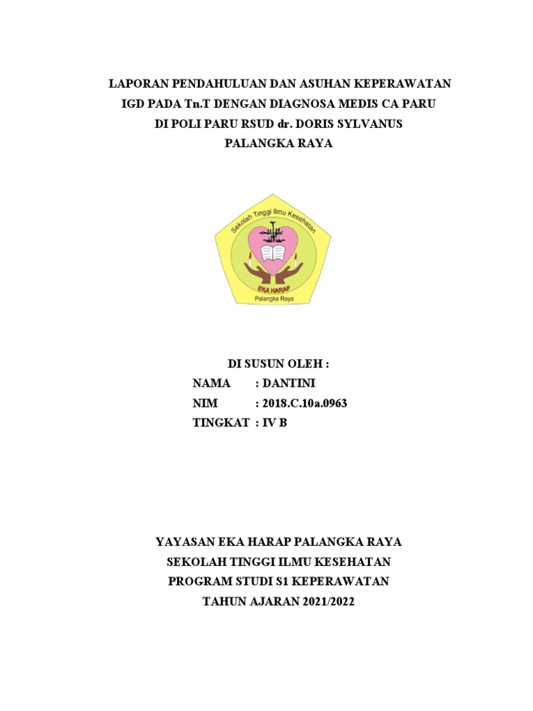 LP Dan Askep Igd CA Paru (Dantini 4b) | PDF