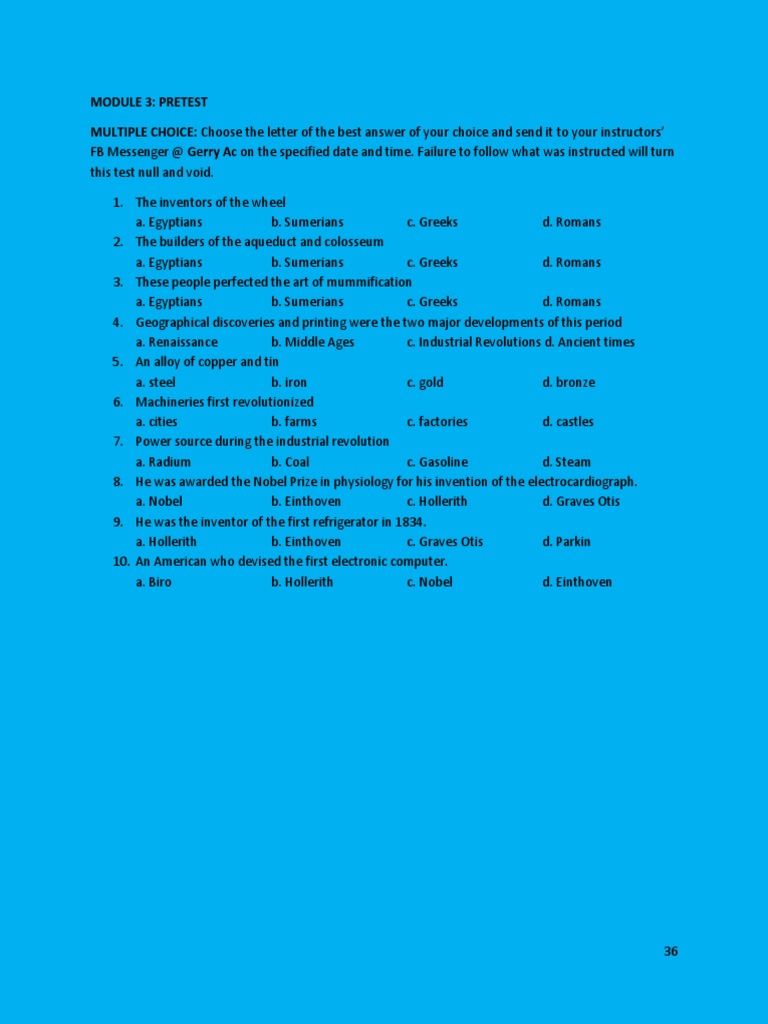 Learning Module 3 STS PRETEST | PDF