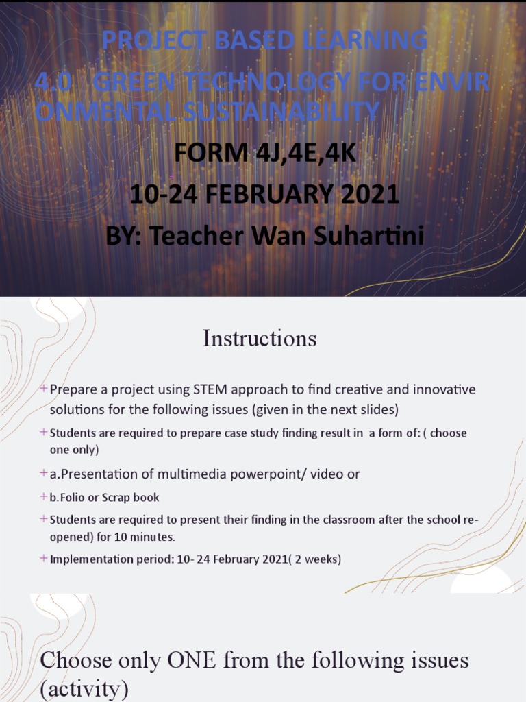 PBL Form 4 Science | PDF | Multimedia | Project Based Learning