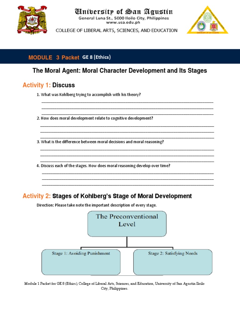 The Moral Agent: Moral Character Development and Its Stages Discuss ...