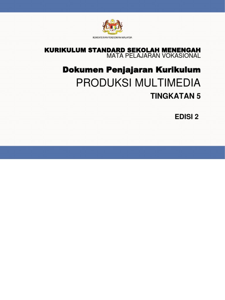 Buku Teks Produksi Multimedia Tingkatan 5 | PDF