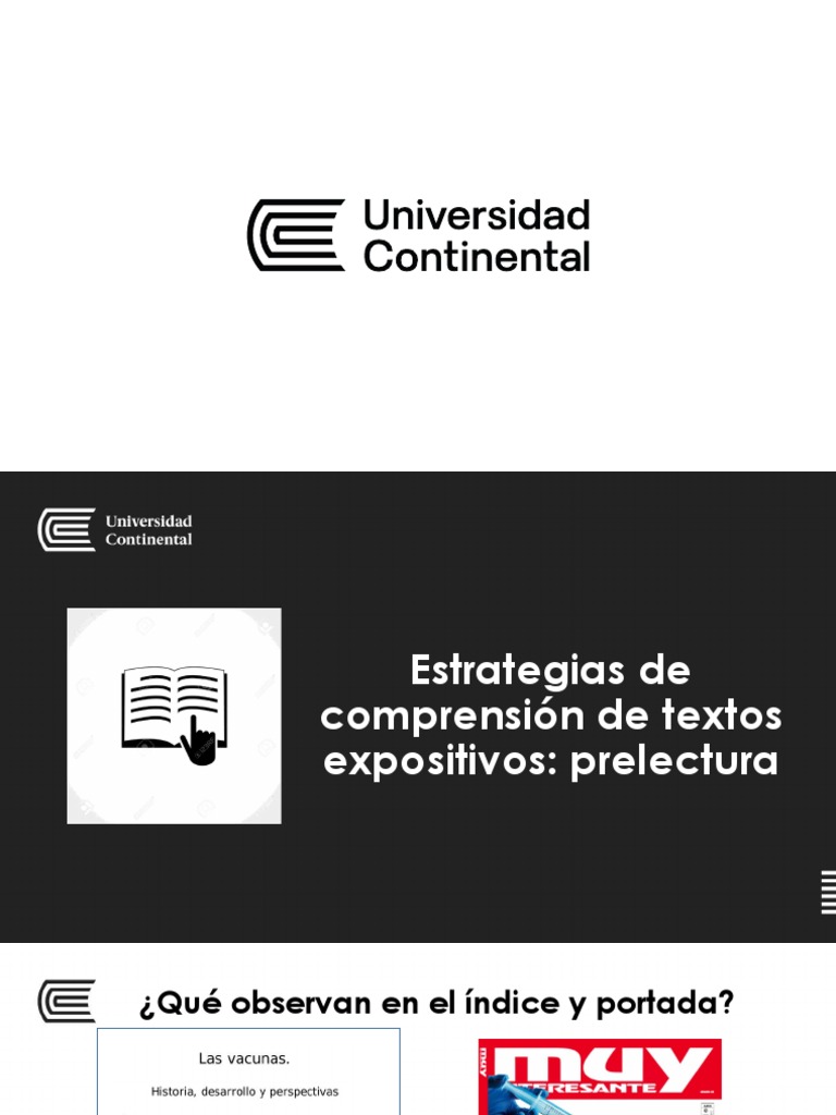 S.3 Estrategias de Comprensión de Textos - Prelectura | PDF | Ciencia ...