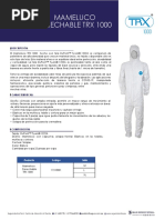 Ficha Técnica - Tyvek 500 Modelo TYVCHF5S (Español) | PDF | Arma química | Química