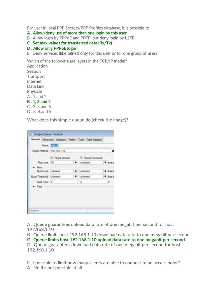 Configuring MikroTik PPP Secrets and Profiles | PDF | Ip Address ...