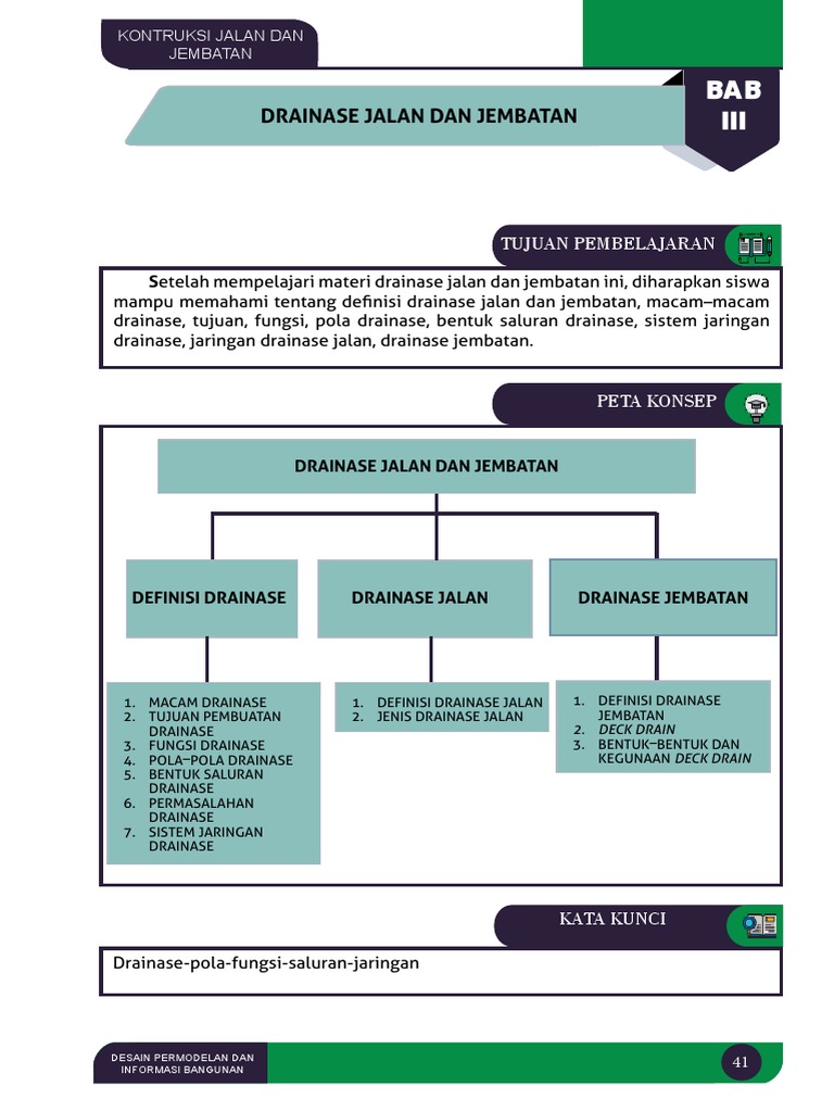 Jenis dan Fungsi Drainase Jalan | PDF