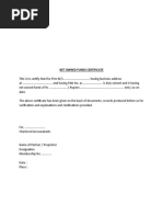 Template - Utilization Certificate | PDF