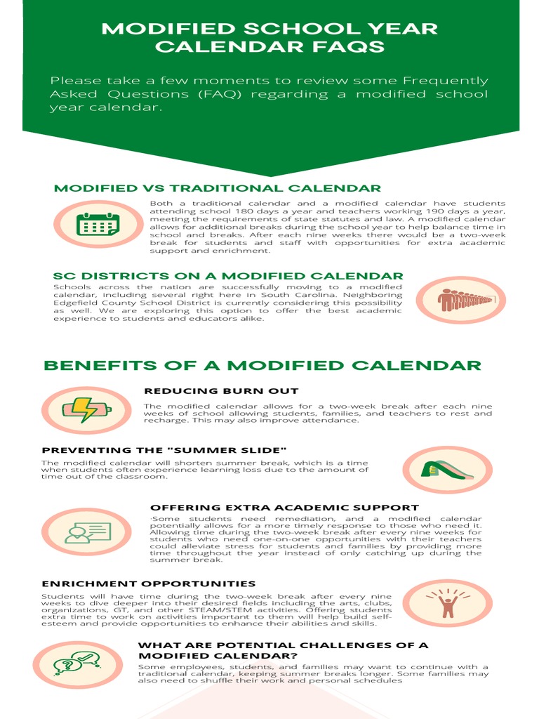 Modified School Year Calendar FAQs | PDF | Child Care | Relationships