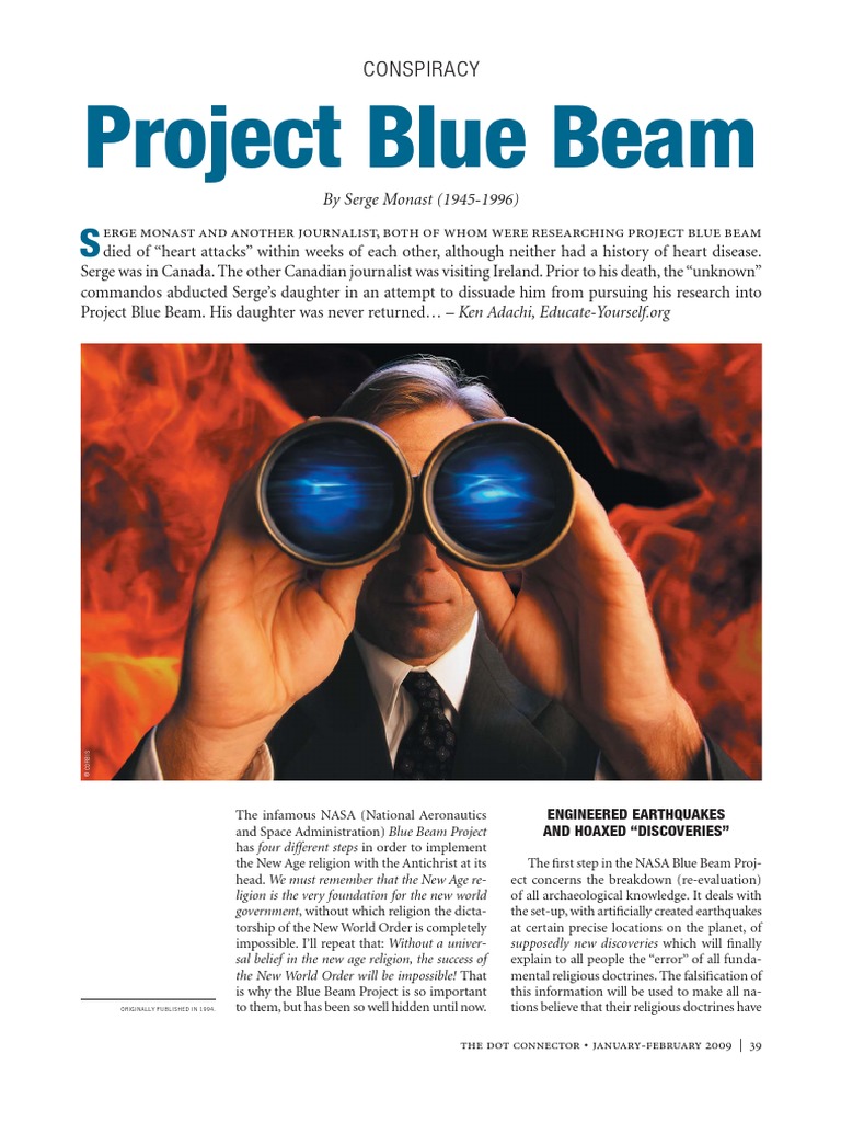 Project Blue Beam-DCM01 | PDF | Holography | New World Order ...