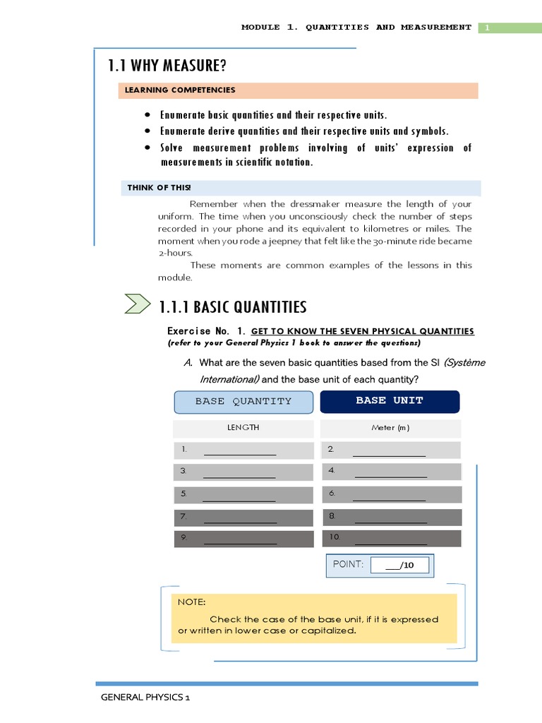 Quantities and Measurement Essentials | PDF | Significant Figures | Observational Error