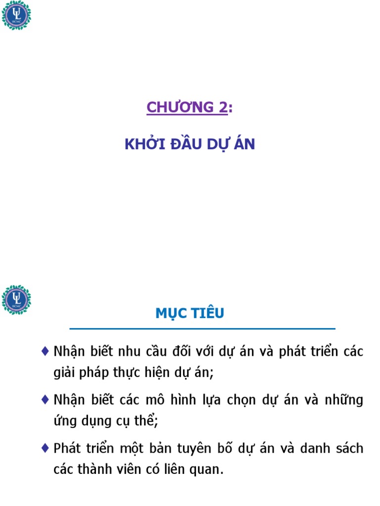 (SLIDE - QTDA) - Chương 2. KH I S D Án | PDF