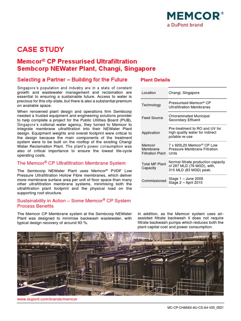 Memcor UF CS CP Changi Singapore 45 D03679 en | PDF | Membrane ...