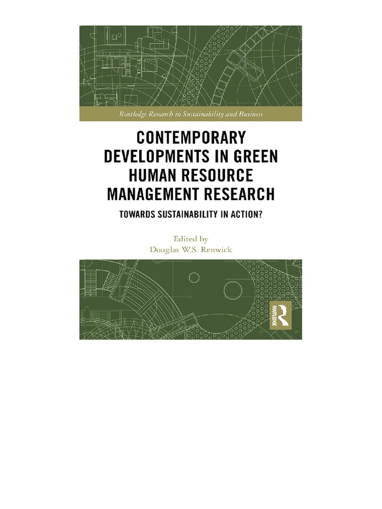 Contemporary Developments in Green Human Resource Management Research ...