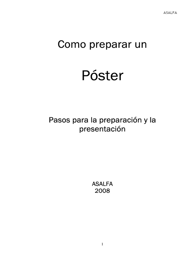 Como Hacer Un Poster | PDF | Póster | Información