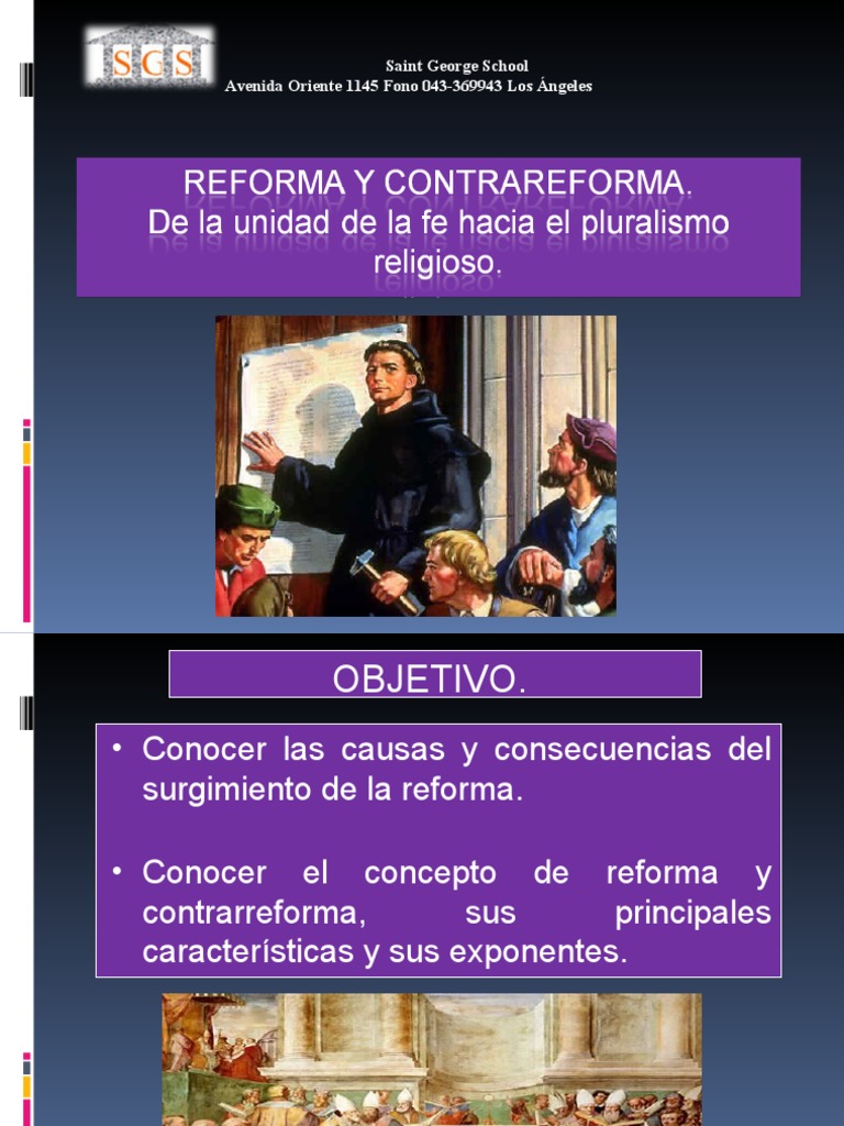 La Reforma Protestante y la Contrarreforma Católica: Orígenes ...